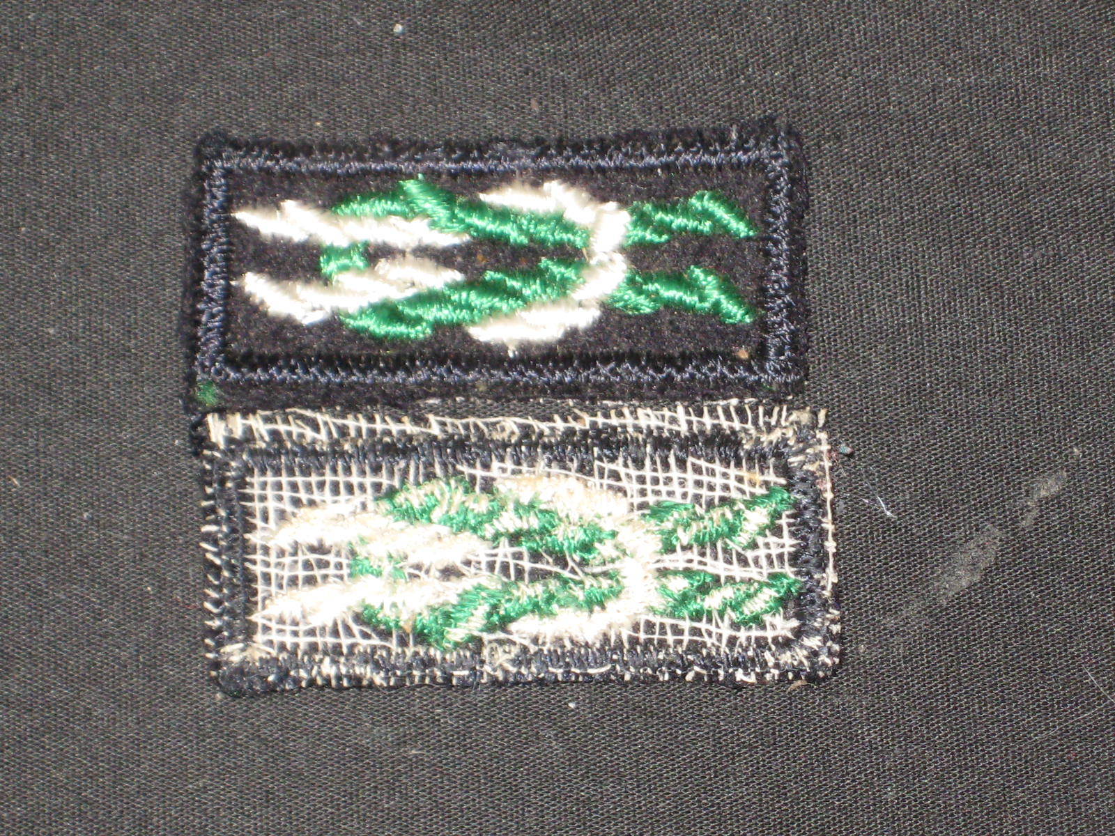 Scouter's Key Knot on Dark Blue Twill, gauze back c42 | eBay