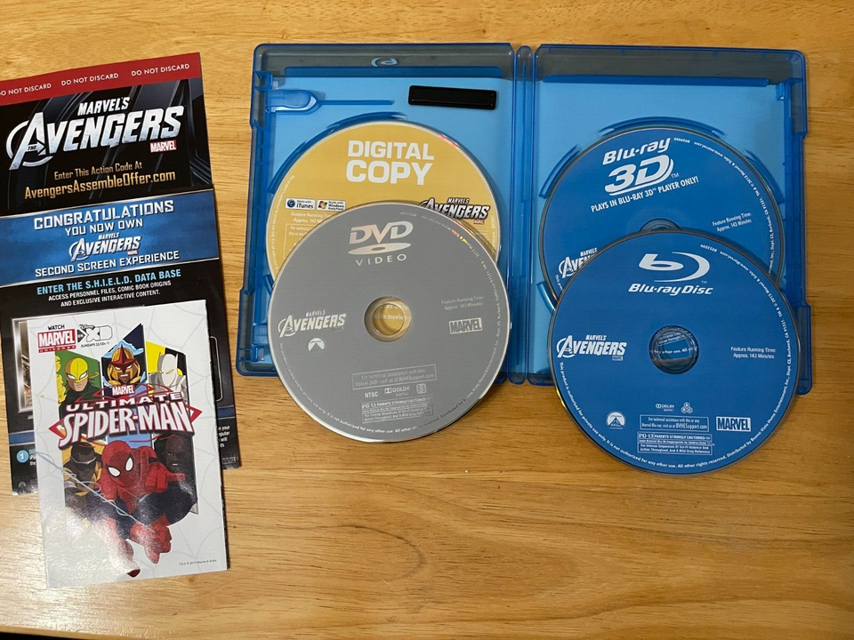 Marvel's The Avengers Blu-ray, DVD, 3D, and Digital Copy Set | eBay