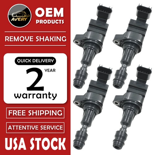 Pack of 4 Ignition Coils for Saturn Chevrolet Cobalt HHR Ion-3 UF491 ...