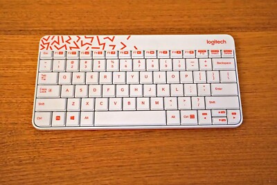 Logitech K240 wireless compact keyboard QWERTY - White / Red | eBay ...
