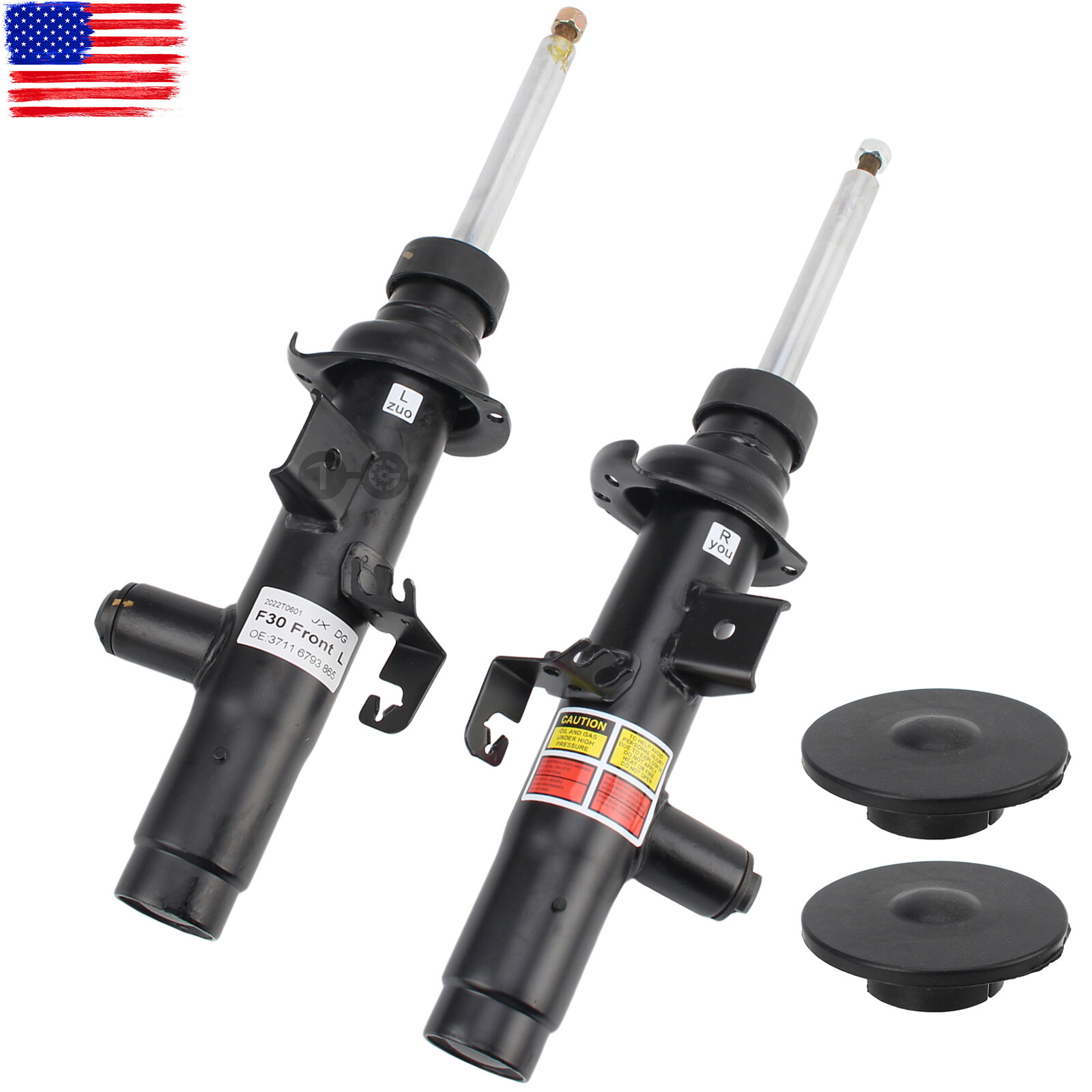 2X Front Shock Struts For BMW 3 F30 320i 328i 328d 330i 335i 340i 428i ...