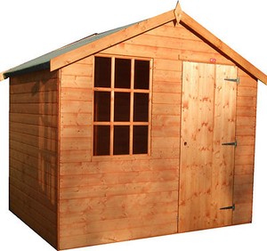4x8 Wooden Garden Shed Apex Euro Cabin Style House Hut 4FT x 8FT | eBay