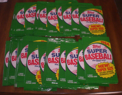 36 1984 TOPPS SUPER BASEBALL PACKS | eBay