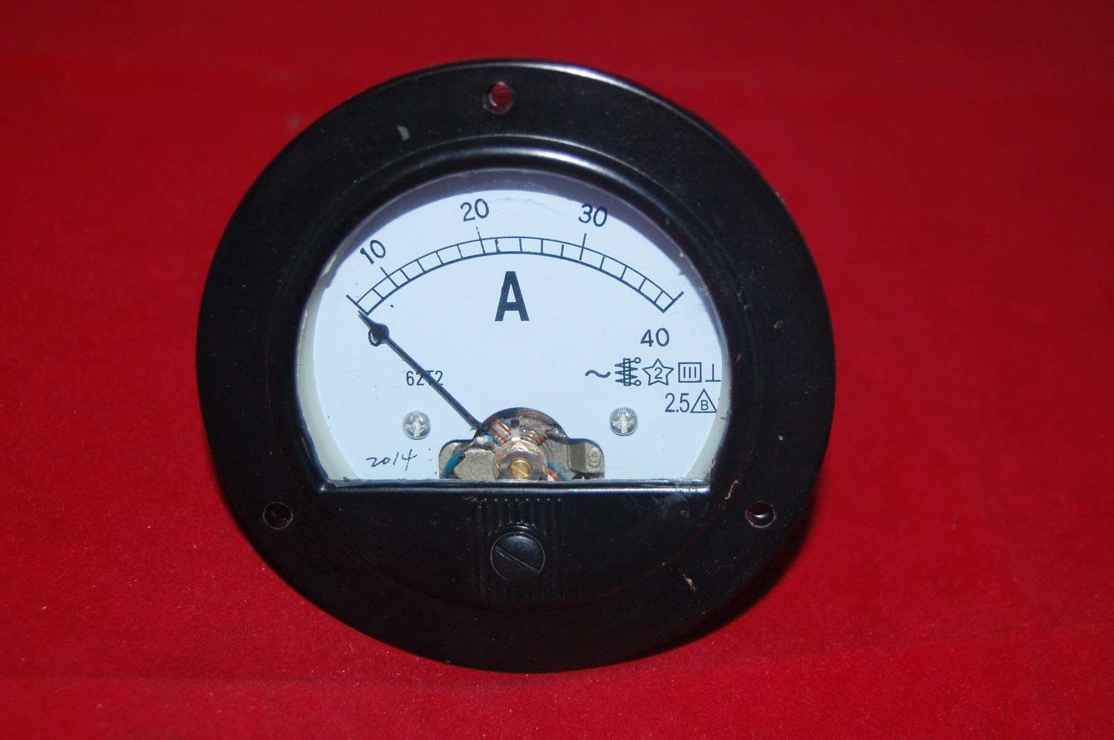 1pc AC 0-40a Round Analog Ammeter Panel Amp Meter Dia. 90mm Direct ...
