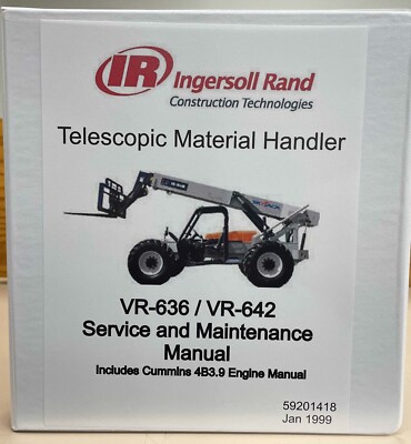 Ingersoll Rand Telehandler VR636/VR642 Service Manual - 59201418 | eBay