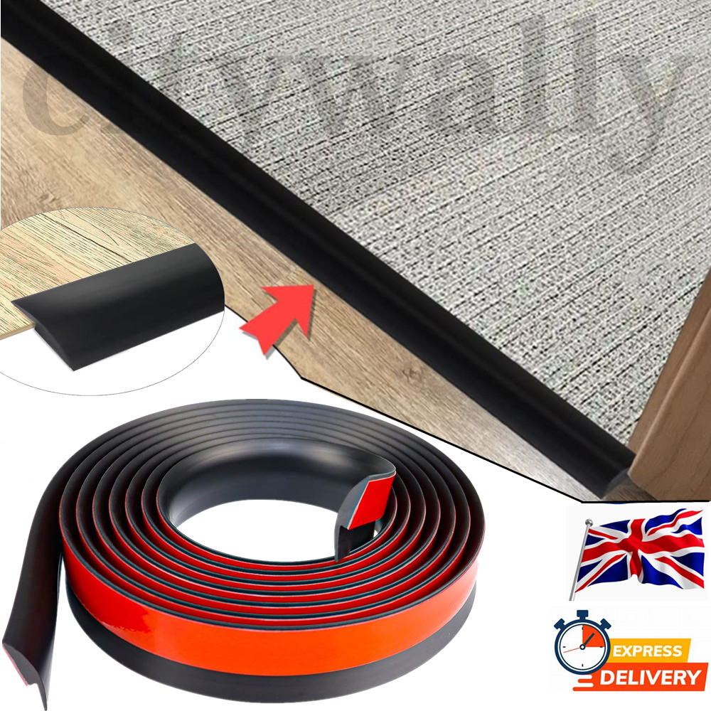 9.84Ft/3M Self-Adhesive Floor Edging Strip Carpet Threshold Transition ...