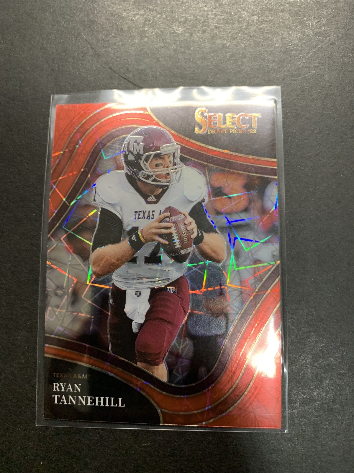 2022 Panini Select Draft Picks Ryan Tannehill Field Level Red Lazer ...