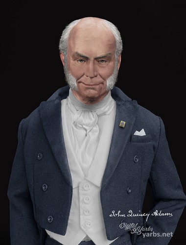 The Real Face of John Quincy Adams based upon his Life Mask Print ...