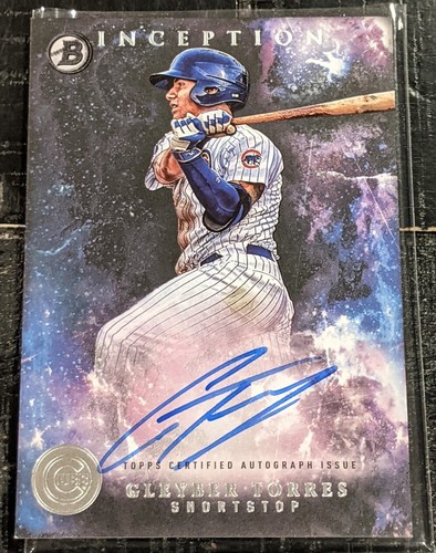 2016 Bowman Inception Gleyber Torres AUTOGRAPH On-Card Auto Cubs ...