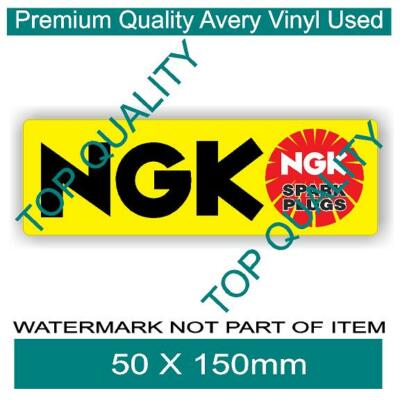 NGK SPARK PLUGS Decal Sticker for MOTORSPORT Man Cave Garage Retro ...