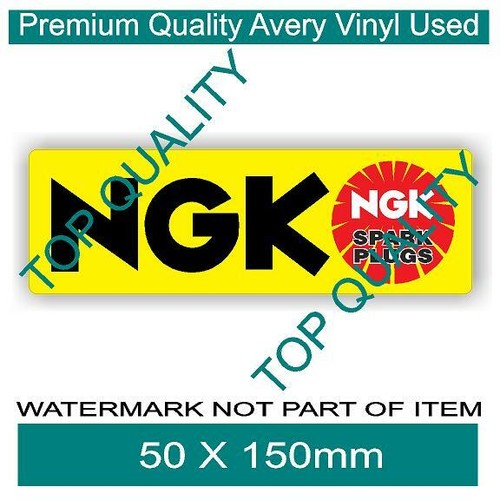 NGK SPARK PLUGS Decal Sticker for MOTORSPORT Man Cave Garage Retro ...
