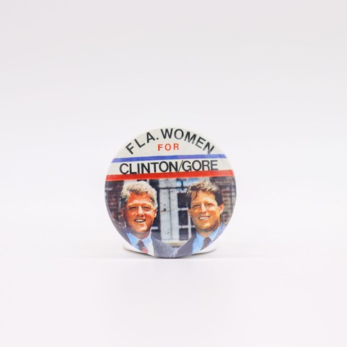 1992 “Florida Women for Clinton/Gore” Campaign Pinback Button, Very ...