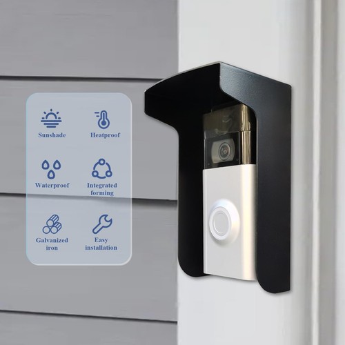 Doorbell Rain Cover Doorbell -Glare Cover, Steel Doorbell Weather ...