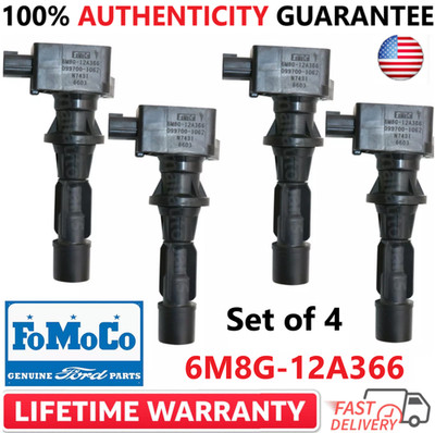 Set of 4 OEM FOMOCO Ignition Coils For 2006-2013 Mazda 3 6 CX-7 I4 ...