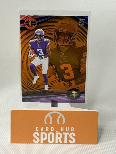 Jordan Addison 2023 Panini Illusions Orange Rookie Card #73 Minnesota ...