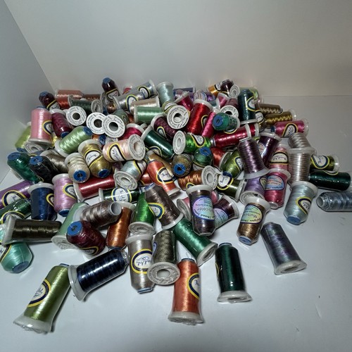 134 Thread Art Sealed Machine Embroidery Thread Lot Mixed Colors 1000 ...