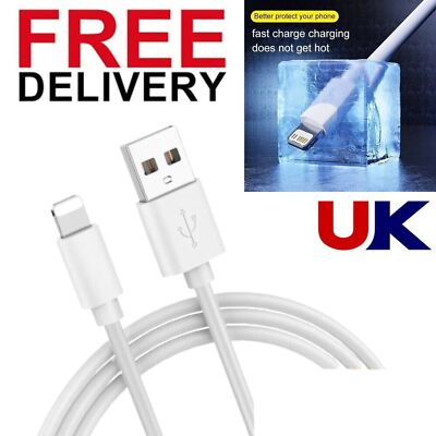 USB For Apple iPhone Long Charger Fast Cable USB Lead 6 7 8 X XS XR 11 ...
