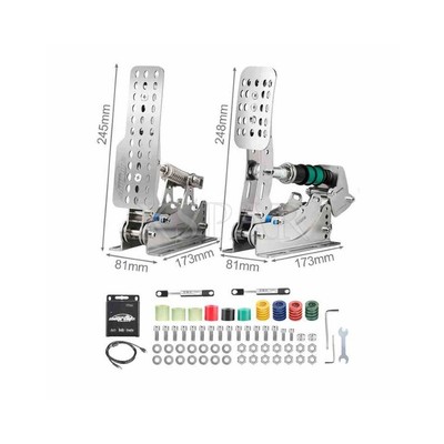 Racing Game Simulator Pedal Throttle+Brake Set 12bit USB Controller for ...