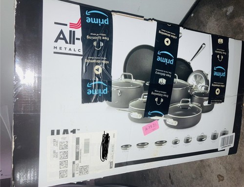 New All-Clad HA1 Hard Anodized Nonstick Cookware Set 13 Piece | eBay