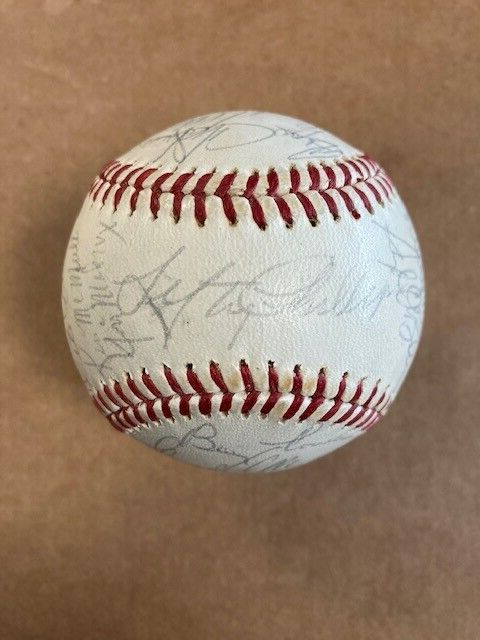 Autographed 1971 California Angels Team Baseball(23sig)Lefty Phillips ...