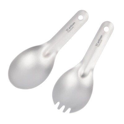 Titanium Spoon Spork Portable Ultralight Healthy Camping Backpacking ...