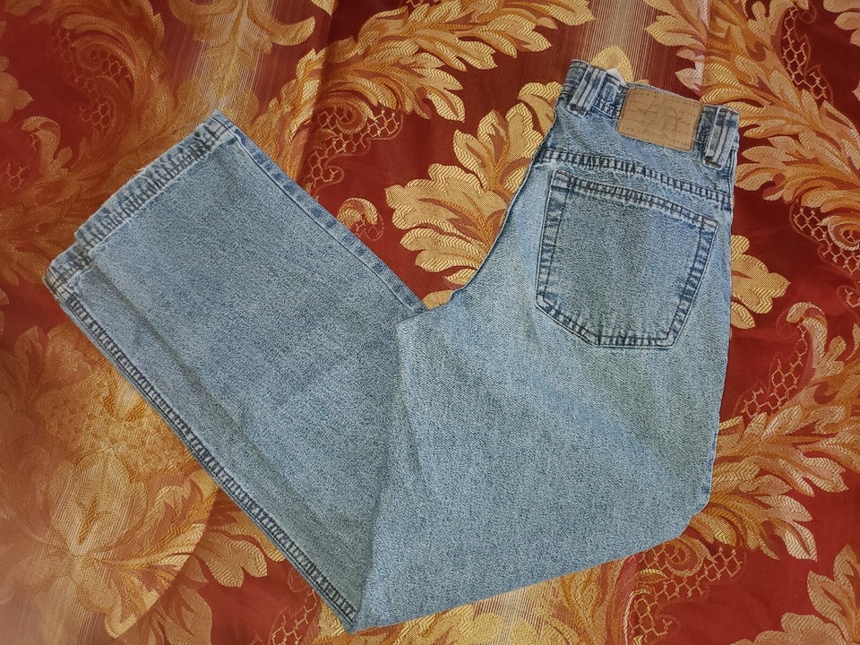 VTG OLD NAVY Men's Jeans sz 29 "27x30" Blue 90s Boot Cut Button Fly ...