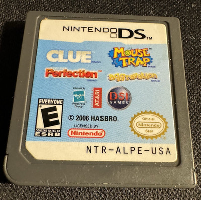 Clue/Mouse Trap/Perfection/Aggravation (Nintendo DS, 2007) Game Only | eBay