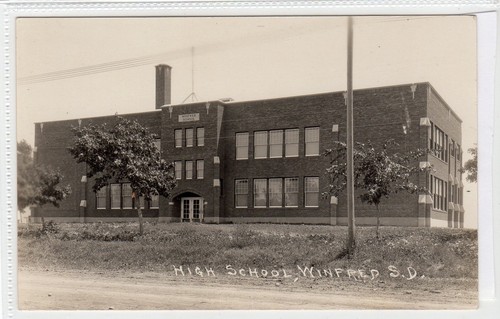 HIGH SCHOOL, WINFRED: South Dakota USA postcard (C17040) | eBay