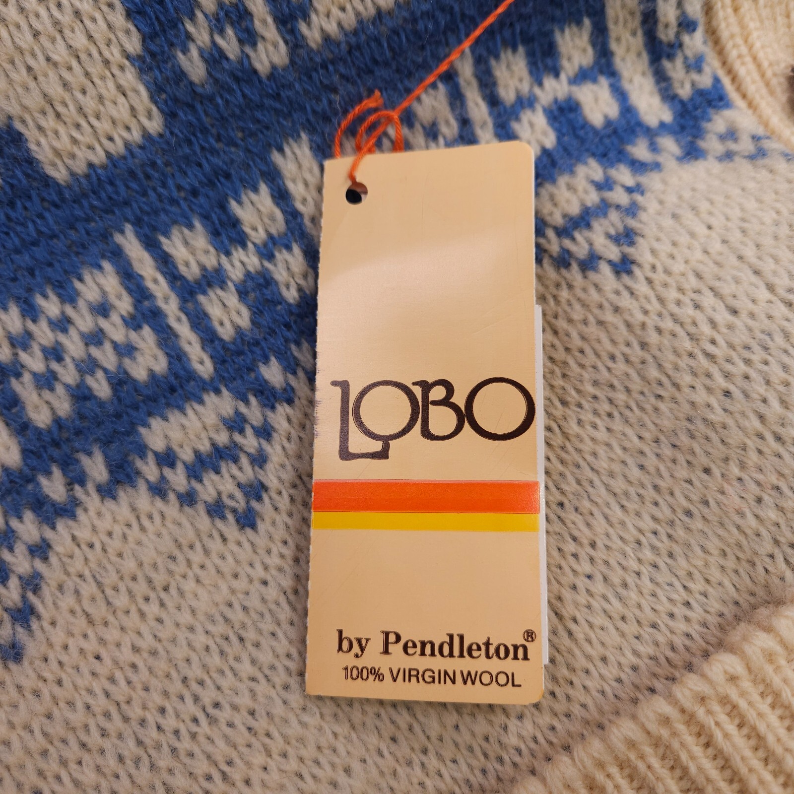 Vtg NOS 70s PENDLETON LOBO Shawl Collar Cowichan Sher… - Gem