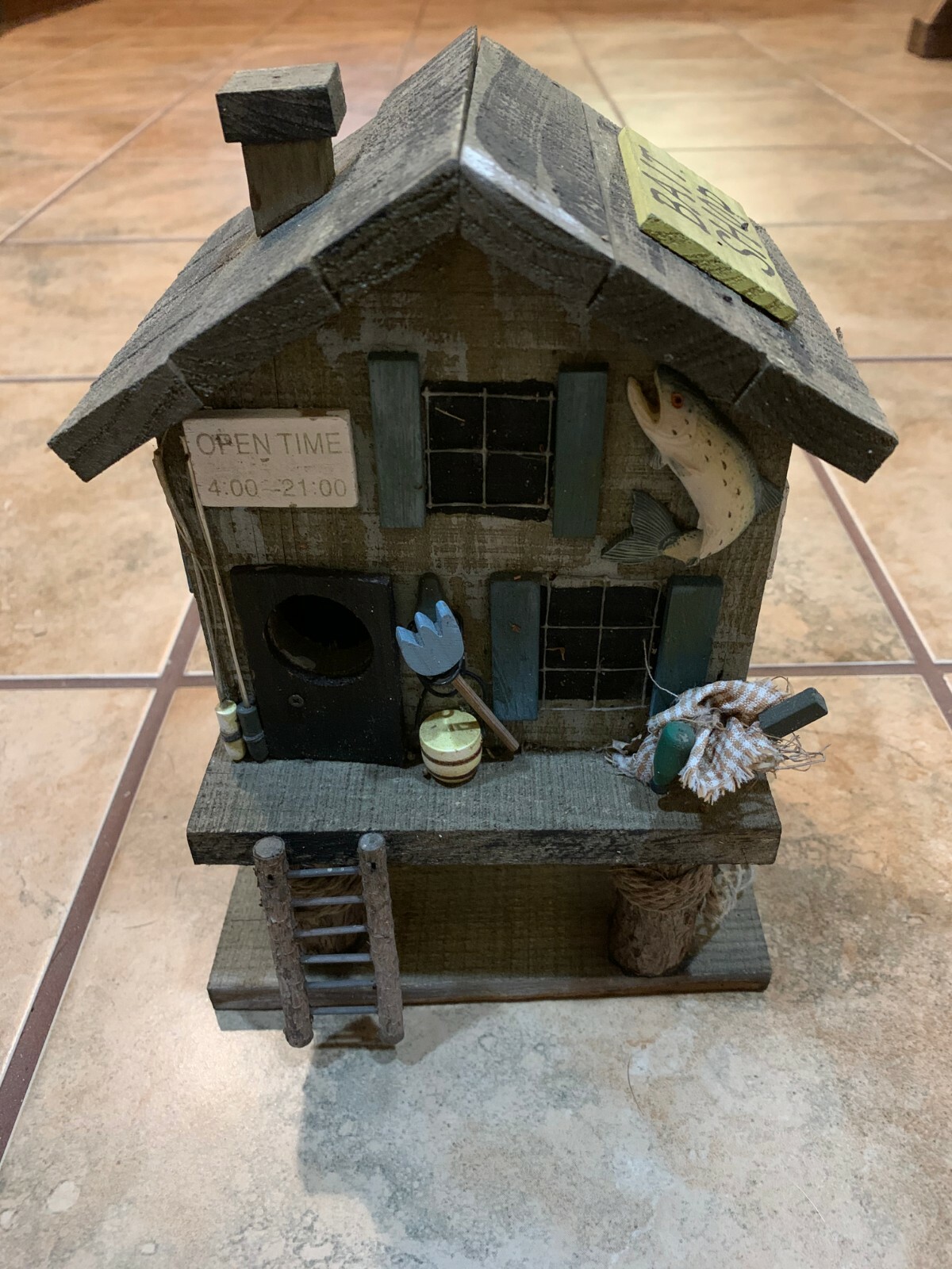 Rustic Bait Shop Birdhouse | eBay