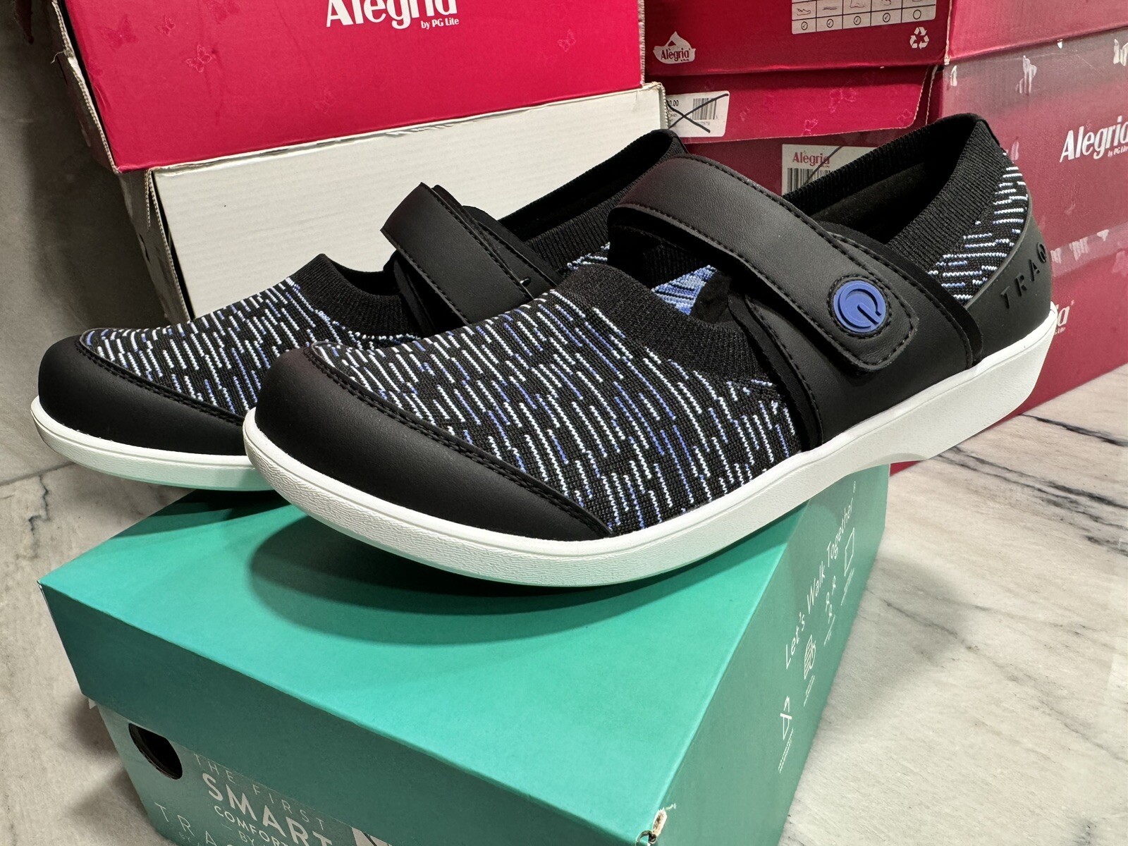 Women’s Alegría Traq Qutie Blue Dash EU 37/ US 7-7.5 TRA-QUT-5494 | eBay