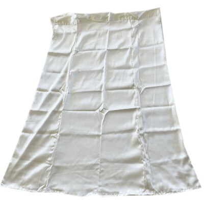 White Underskirt Readymade Satin Petticoat Sari Inner Wear Warp Skirt L ...