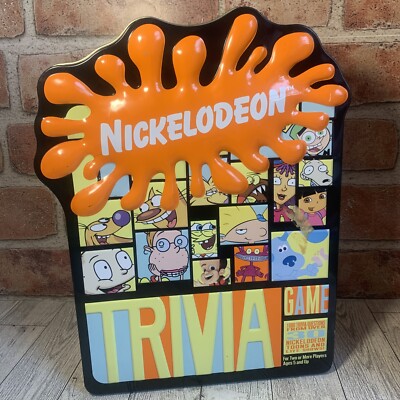 Nickelodeon Trivia Board Game Collectible Tin Box Complete 2002 | eBay