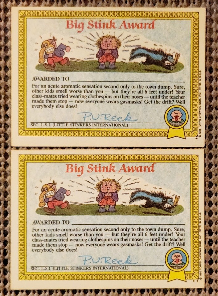 ASHCAN ANDY / SPACEY STACY 1985 Topps Garbage Pail Kids 1st Series 1 ...