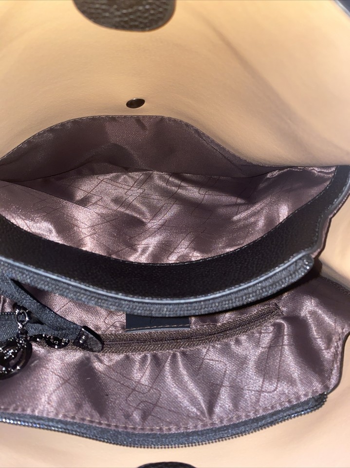 ZMBIRD Large Leather Tote Shoulder Bag Handbag Purse Black NWOT | eBay