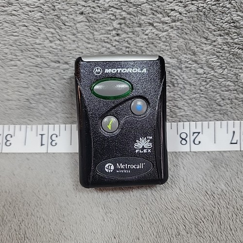 Motorola Flex Metrocall Black Portable LCD 3-Buttons Numeric Beeper ...