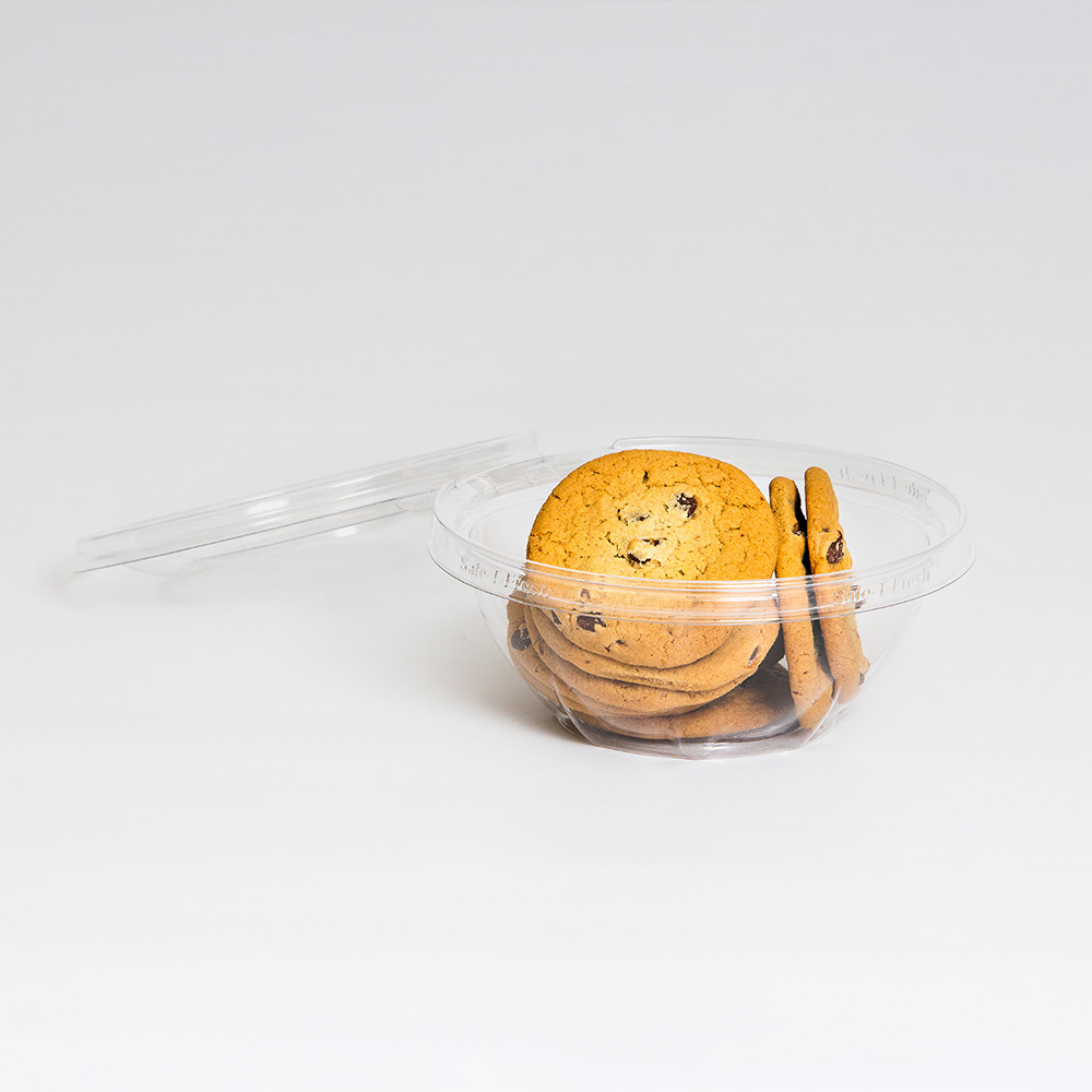 Safe-T-Fresh Polyethylene Tamper Resistant Round Food Container 24 oz ...