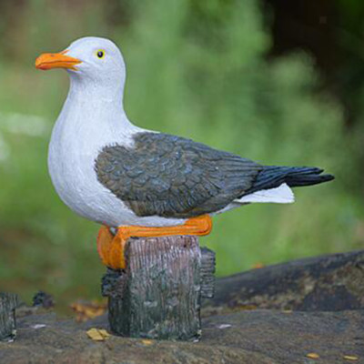 Resin Craft Seagull Statue Vivid Arts Garden Ornament Indoor/Outdoor ...