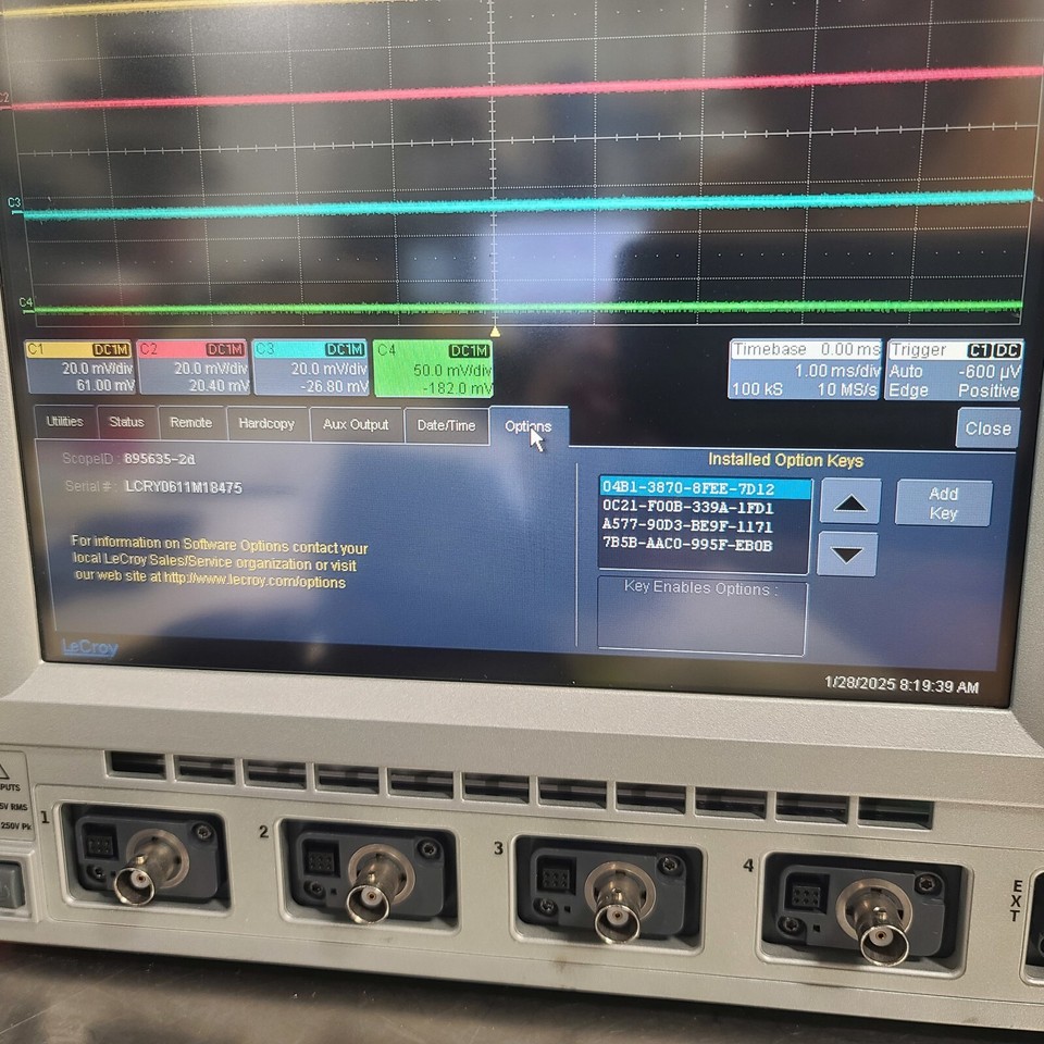 LECROY WAVE Runner 104XI 4 X 1GHz Oscilloscope 10GS/s *Repair or Parts ...
