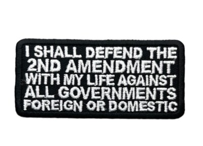 I Shall Defend 2nd Amendment 3 inch Patch IV2768 F4D36FF | eBay