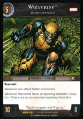 VS System: Wolverine, Secret Avenger [Played] VS: Marvel Universe TCG ...