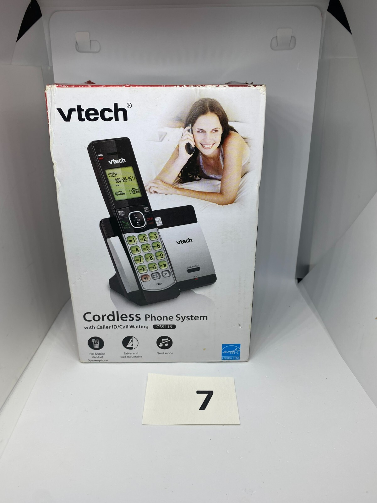 Vtech Cordless Phone System Caller Id/Call Wait CS5119 Silver Black | eBay