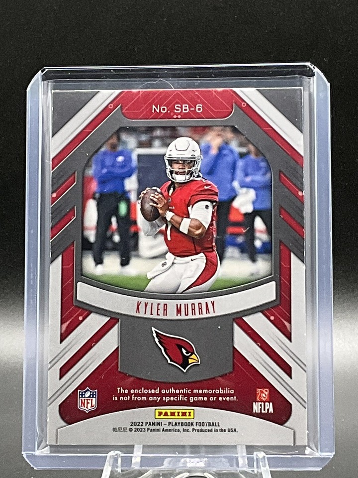 2022 Panini Playbook Sunday's Best Kyler Murray Patch Card #SB-6 76/99 ...