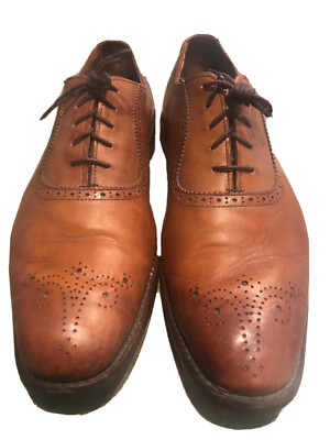 Allen Edmonds Cornwallis Dress Shoes Wing Tip Oxford Walnut Mens Size ...