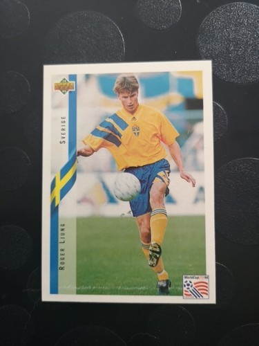 Roger Ljung Suède Carte Foot Upper Deck World Cup 1994 #75 | eBay