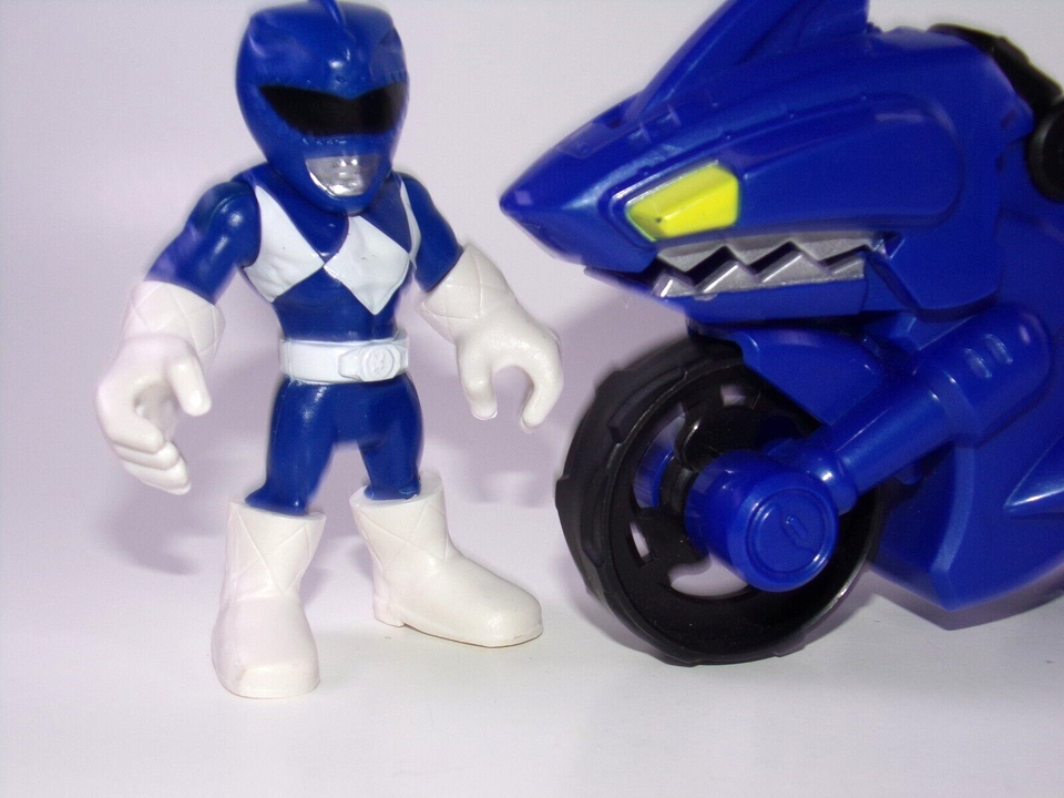 Power Rangers Heroes Shark Cycle Blue Ranger MMPR Action Figure 3 inch ...