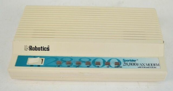 US Robotics Sportster 28 000 External Data Fax Modem 28k for sale ...