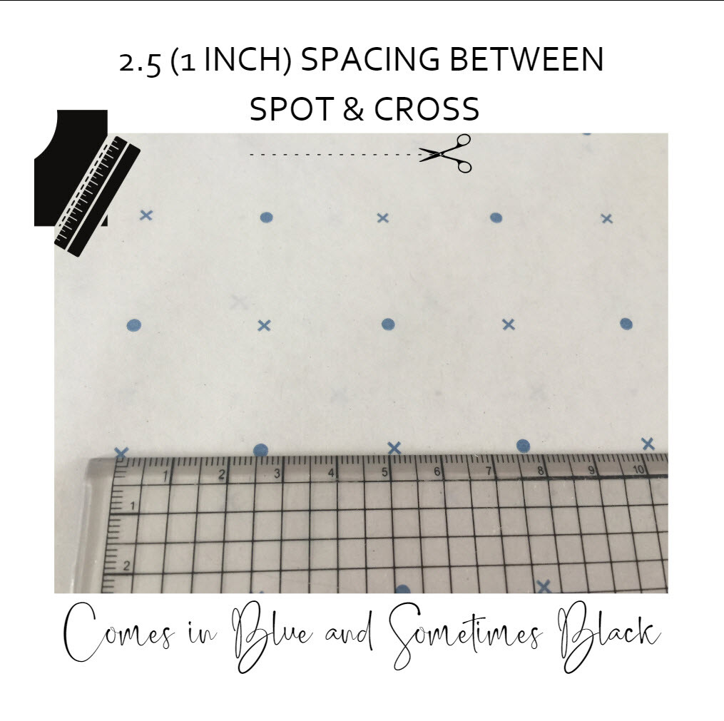 Pattern Cutting Paper Spot Dot & Cross or Pattern Tracing Paper ...