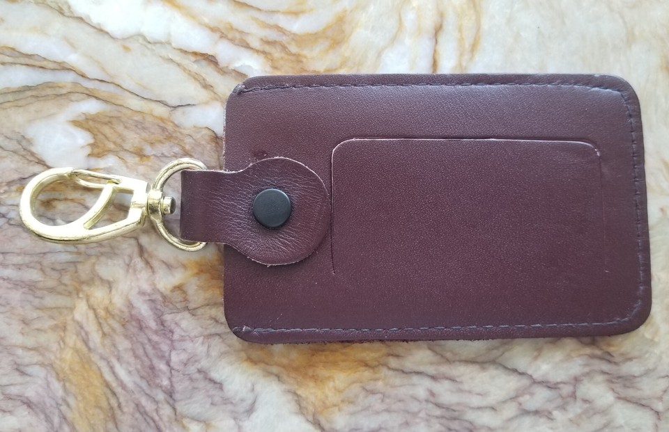 Marriott ~ Genuine Leather Luggage Bag Tag ~ Vintage (ca 1980s?) / MINT ...