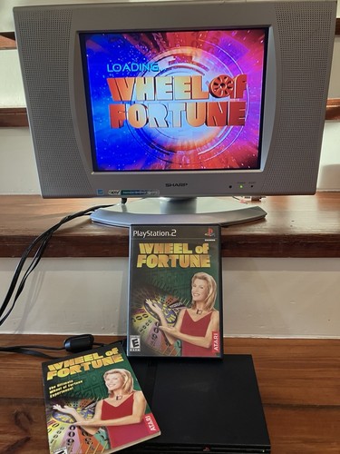 Vintage Sony PlayStation 2 PS2 Wheel of Fortune Video Game CIB w ...